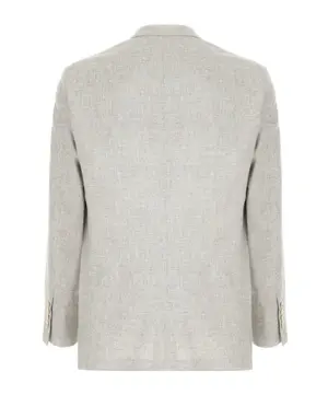 Brunello Cucinelli Single-breasted Blazer - Grey