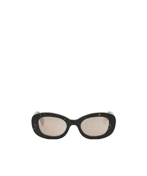 BVLGARI Geometric Frame Sunglasses - Nude