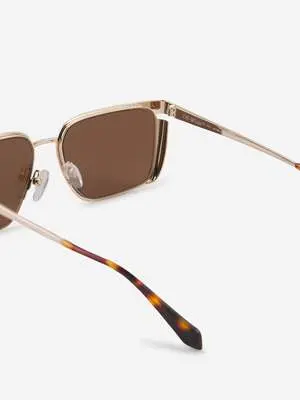 Off-White Rectangular Frame Sunglasses