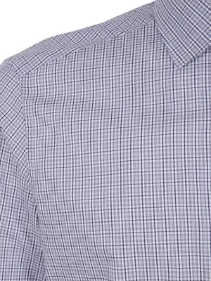 Zegna Checked Buttoned Shirt - Gray