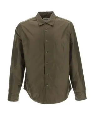 Aspesi Buttoned Long-sleeved Overshirt - Green