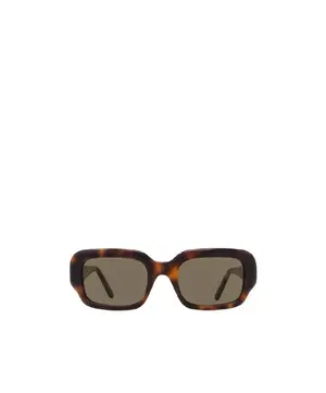 Loewe Square Frame Tortoiseshell Sunglasses - Ochre