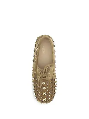 Valentino Garavani Crystal-embellished Loafers
