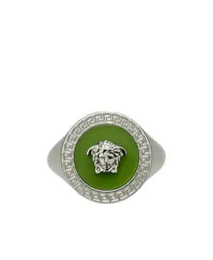 Versace La Medusa Greca Ring - Gray