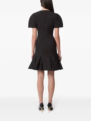 Nina Ricci Peplum Woolen Dress