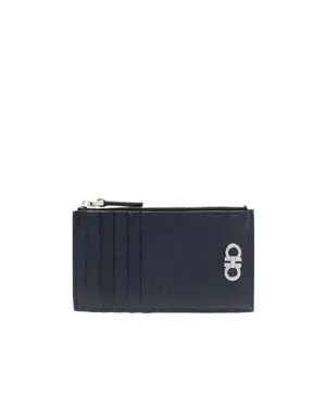 FERRAGAMO Logo Card Bag - Black