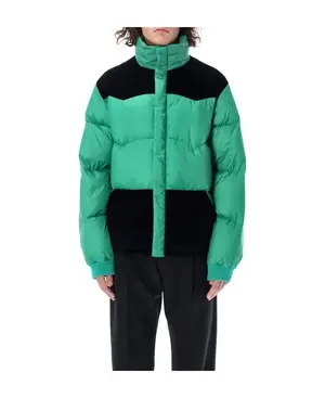 Marni Ripstop Down Jacket With Velvet Inlays