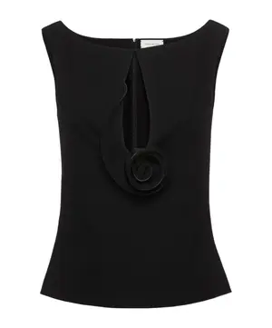Magda Butrym Round Neck Blouses