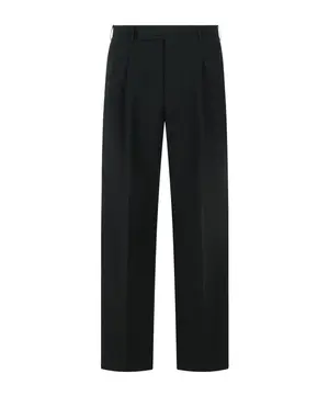 PT TORINO Quindici Pleated Trousers - Black