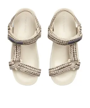 Bottega Veneta Trip Sandals - Sea Salt/mole