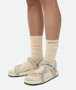 Bottega Veneta Trip Sandals - Sea Salt/mole
