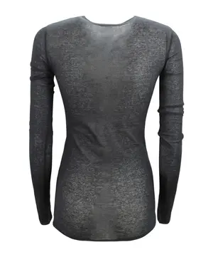 Soeur Long-sleeved T-shirt With Button-down Front