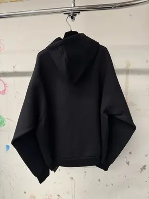 Balenciaga 3b Sports Icon Zip-up Hoodie - Black