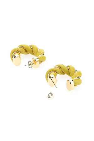 Bottega Veneta Interwoven Hoop Earrings