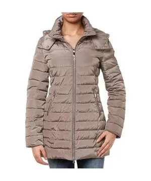 Emporio Armani Hooded Down Jacket - Nude