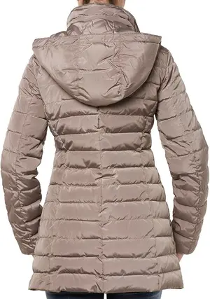 Emporio Armani Hooded Down Jacket - Nude