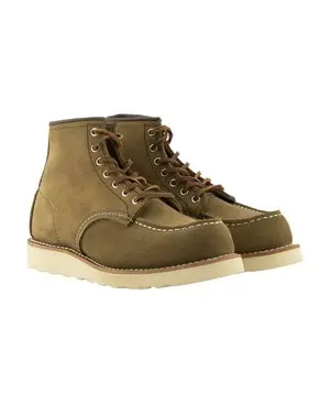 Red Wing Lace Up Ankle Boots - Green