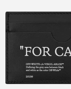 Off-White Quote Leather Cardholder