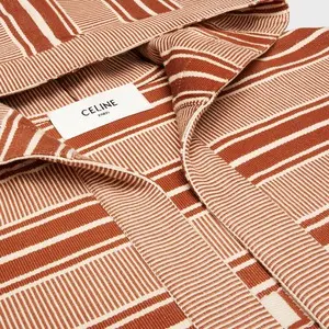 Celine Striped Tweed Robe