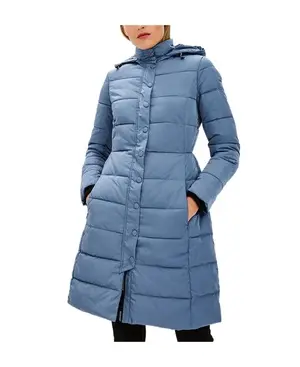 Emporio Armani Padded Hooded Jacket - Blue