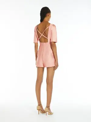 Max Mara Boat Neck Open-back Playsuit