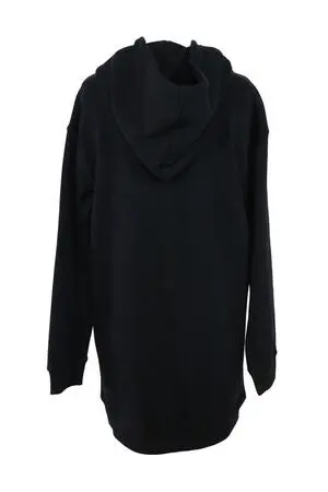 Moschino Safety Pin Embellished Logo Hoodie Dress