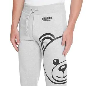 Moschino Logo Details Sweatpants - White