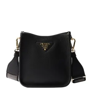 Prada Logo Plaque Crossbody Bag