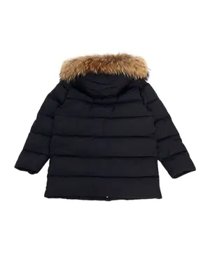 C.P. COMPANY Fur-trimmed Hooded Down Jacket