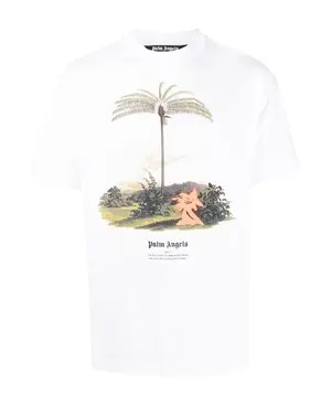 Palm Angels Enzo From The Tropics' T-shirt - Nude