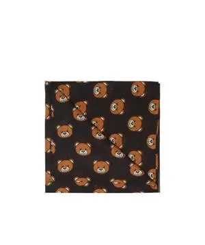 Moschino Logo Details Scarf - Black