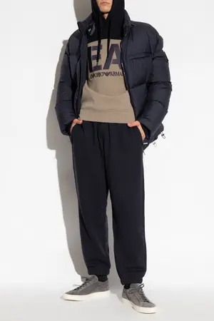 Emporio Armani Colour-block Logo Hoodie
