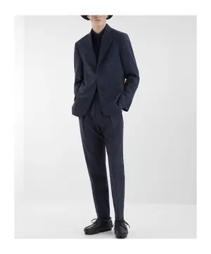 Fendi Ff Labyrinth Jacquard Tailored Trousers - Blue
