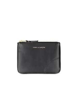 Comme Des Garçons Comme Des Garons Wallet Logo Printed Zipped Cardholder - Black