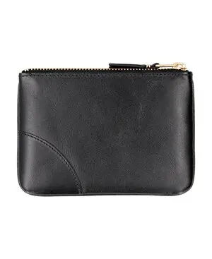 Comme Des Garçons Comme Des Garons Wallet Logo Printed Zipped Cardholder - Black