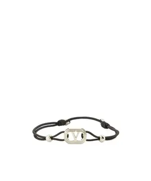 Valentino Garavani Vlogo Signature Bracelet - Black
