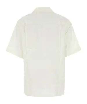 MARINE SERRE Notched Collar Bowling Shirt