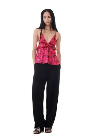 GANNI Floral Print Camisole Top