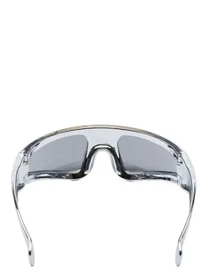 Rick Owens Ryder Wrap-around Sunglasses - Gray