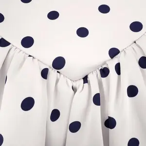 SELF-PORTRAIT Polka Dot Satin Mini Dress
