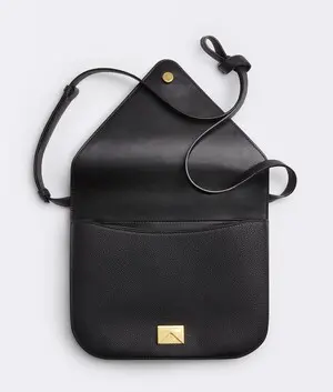 Bottega Veneta Mount Small Envelope Shoulder Bag - Black