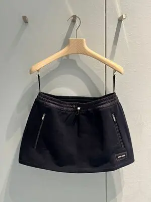Miu Miu Drawstring Mini Skirt