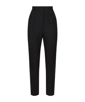 Dolce & Gabbana Pinstriped High-waisted Trousers