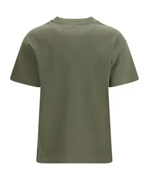 Brunello Cucinelli Shiny Tab Crewneck T-shirt - Green