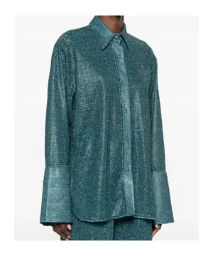 Oseree Lumiere Glitter Button-up Shirt