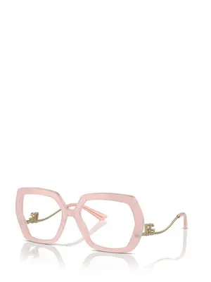 Dolce & Gabbana Irregular Frame Eyeglasses - Pink