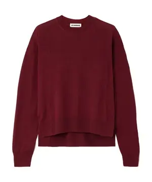 JIL SANDER Long Sleeve Crew Neck Sweater