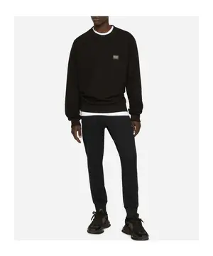 Dolce & Gabbana Logo Embroidered Long Sleeve Hoodie