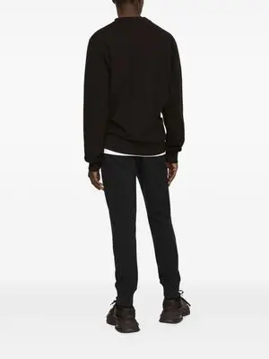 Dolce & Gabbana Logo Embroidered Long Sleeve Hoodie