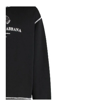 Dolce & Gabbana Logo Embroidered Long Sleeve Hoodie